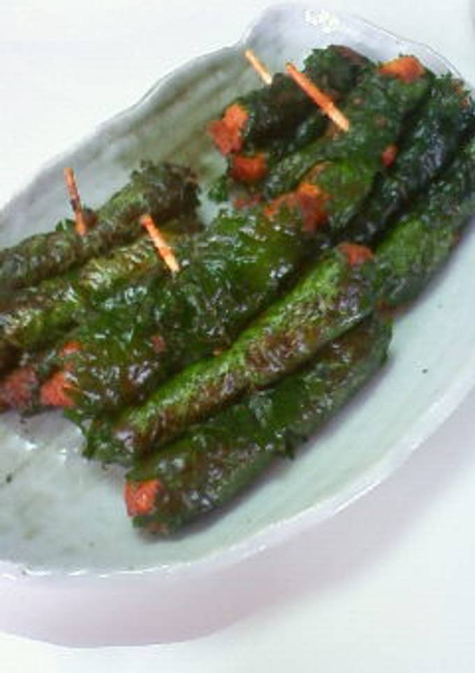 ウチの《しそ巻き》 by ののはは 【クックパッド】 簡単おいしいみんなのレシピが392万品