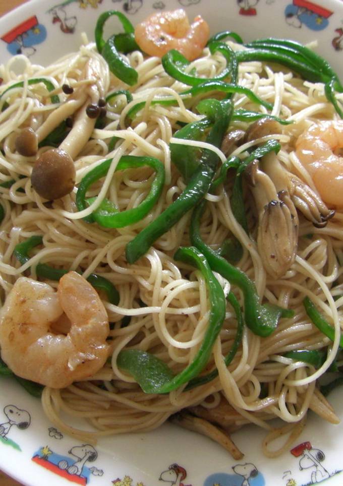 一人ランチ♪焼きそうめん by myu-to 【クックパッド】 簡単おいしいみんなのレシピが392万品