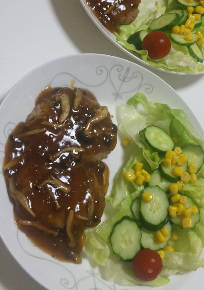 簡単!和風ｷﾉｺあんかけ豆腐ハンバーグ by ずぼらんママ 【クックパッド】 簡単おいしいみんなのレシピが392万品