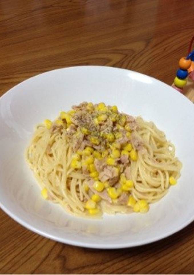 和風ツナコーンパスタ by みちる＠ももんが 【クックパッド】 簡単おいしいみんなのレシピが392万品