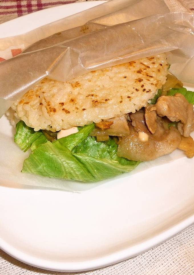 *カリッもちっ*ライスバーガー by rokuman 【クックパッド】 簡単おいしいみんなのレシピが392万品