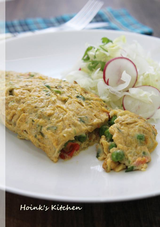 グリンピースたっぷり インド風オムレツ by Hoink 【クックパッド】 簡単おいしいみんなのレシピが392万品