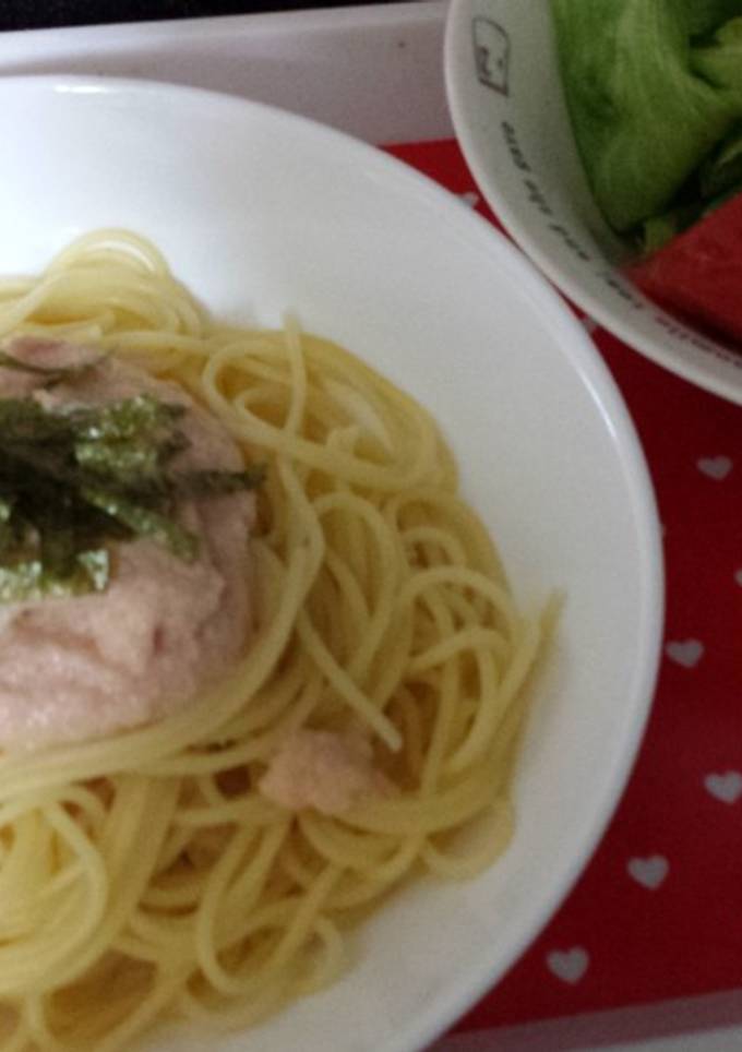 たらこスパゲッティ by みんもmama 【クックパッド】 簡単おいしいみんなのレシピが392万品