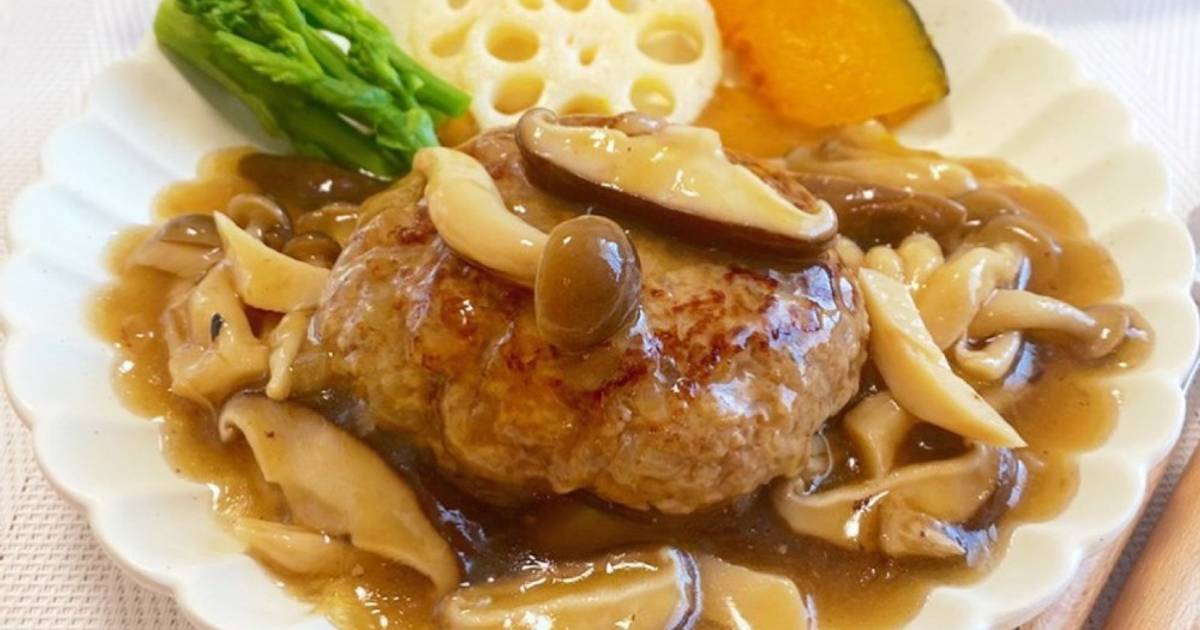 基本からアレンジまで！思わずつくりたくなる「和風きのこハンバーグ」のレシピ集 | クックパッド