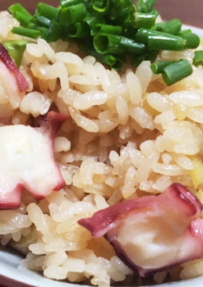 簡単タコの炊込みご飯 by chanpon☆ 【クックパッド】 簡単おいしいみんなのレシピが392万品