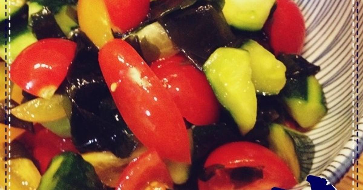 基本からアレンジまで！思わずつくりたくなる「きゅうりとわかめの和え物」のレシピ集 | クックパッド