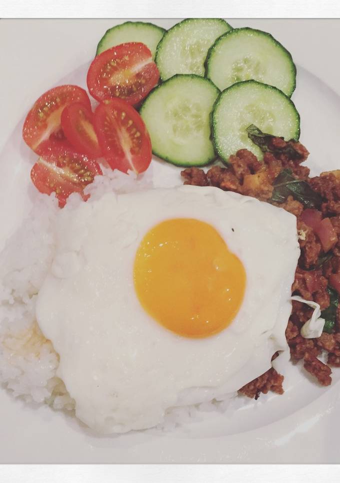 Gapao rice (v) by marigriff 【クックパッド】 簡単おいしいみんなのレシピが392万品