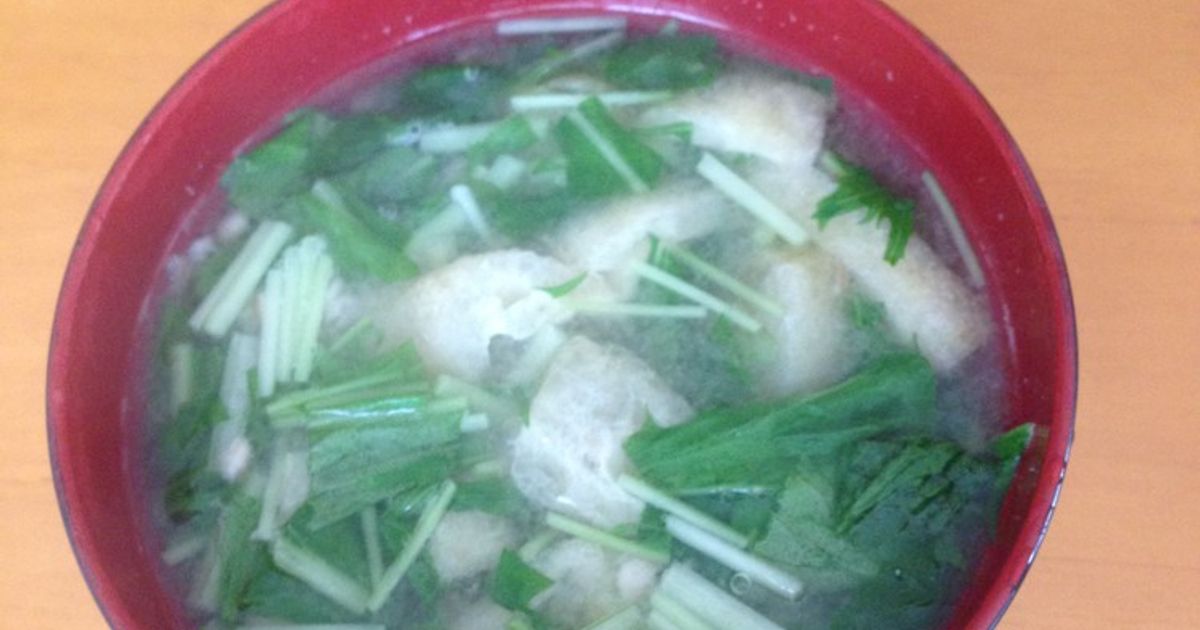基本からアレンジまで！思わずつくりたくなる「水菜 スープ みそ汁」のレシピ集 | クックパッド