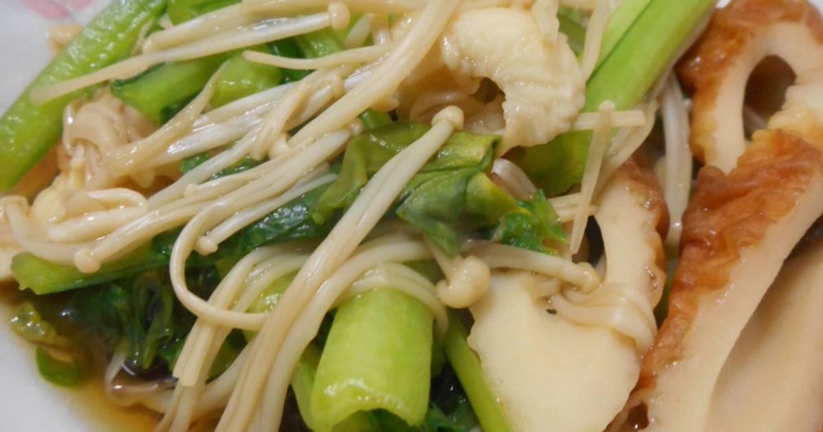 基本からアレンジまで！思わずつくりたくなる「小松菜とちくわとえのきだけ」のレシピ集 | クックパッド