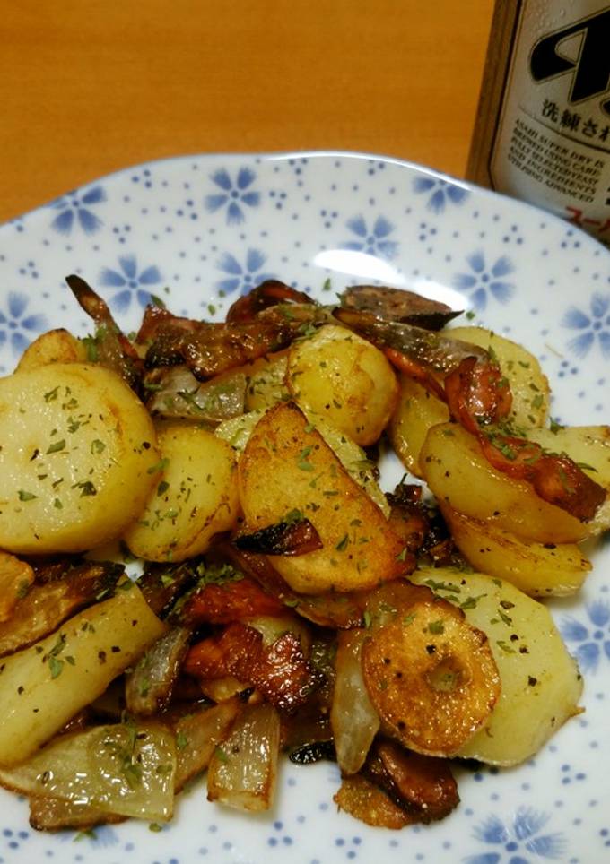 じゃがいもホクホク簡単！ジャーマンポテト by すまくっく 【クックパッド】 簡単おいしいみんなのレシピが392万品