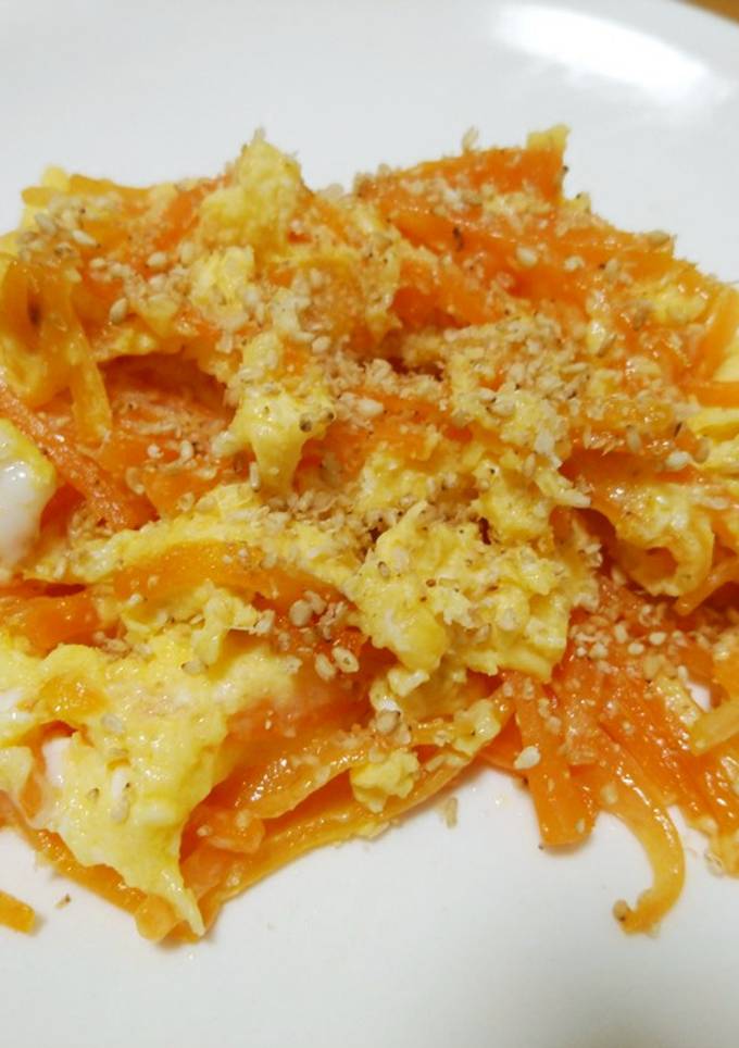 にんじんと卵だけ☆簡単にんじんしりしり by すまくっく 【クックパッド】 簡単おいしいみんなのレシピが392万品