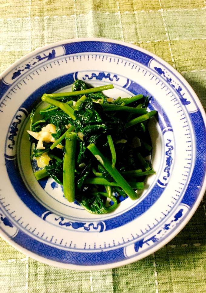 簡単☆空芯菜の炒め物 by ゆずママキッチン 【クックパッド】 簡単おいしいみんなのレシピが392万品