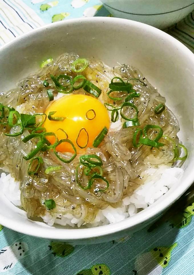 生しらす丼 by mikemino 【クックパッド】 簡単おいしいみんなのレシピが392万品