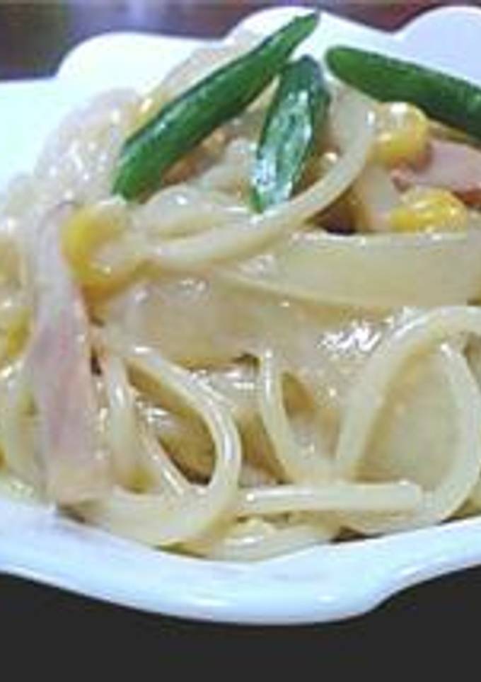 大好き★コーンクリームパスタ by 有希-yuki- 【クックパッド】 簡単おいしいみんなのレシピが392万品