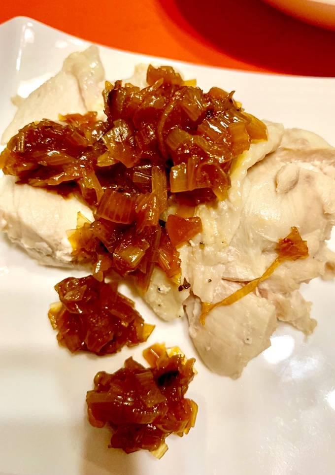 余熱でジューシー蒸し鶏&ピリ辛ネギソース by りーたん修業中 【クックパッド】 簡単おいしいみんなのレシピが392万品