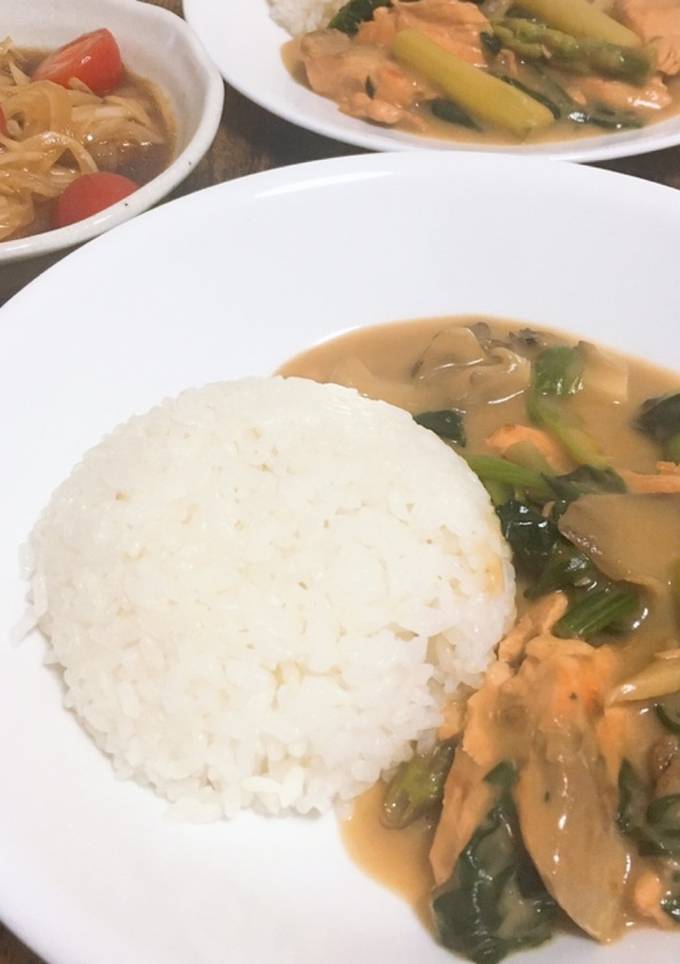 簡単 鮭とほうれん草のクリーム煮 by ☆クックAKIRA☆ 【クックパッド】 簡単おいしいみんなのレシピが392万品