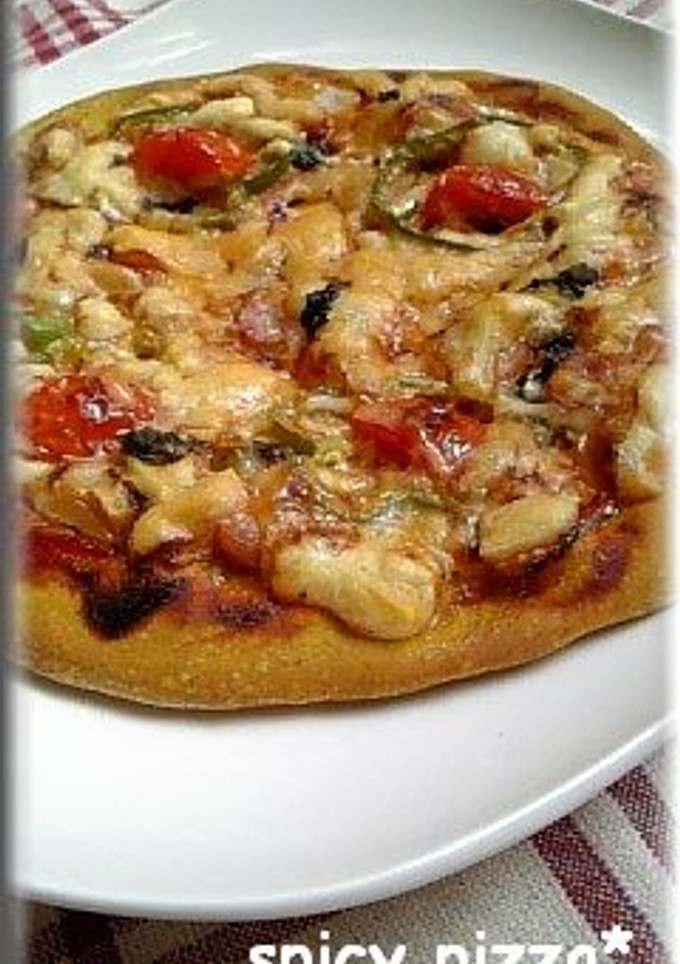 *Spicy*Crispy*Pizza* by 麻由ちゃん 【クックパッド】 簡単おいしいみんなのレシピが392万品