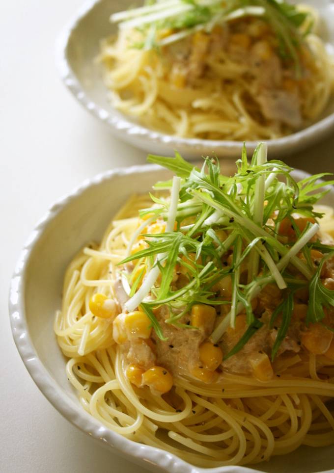 ツナコーンの混ぜるだけ 和風パスタ by 海辺のキッチン 【クックパッド】 簡単おいしいみんなのレシピが392万品