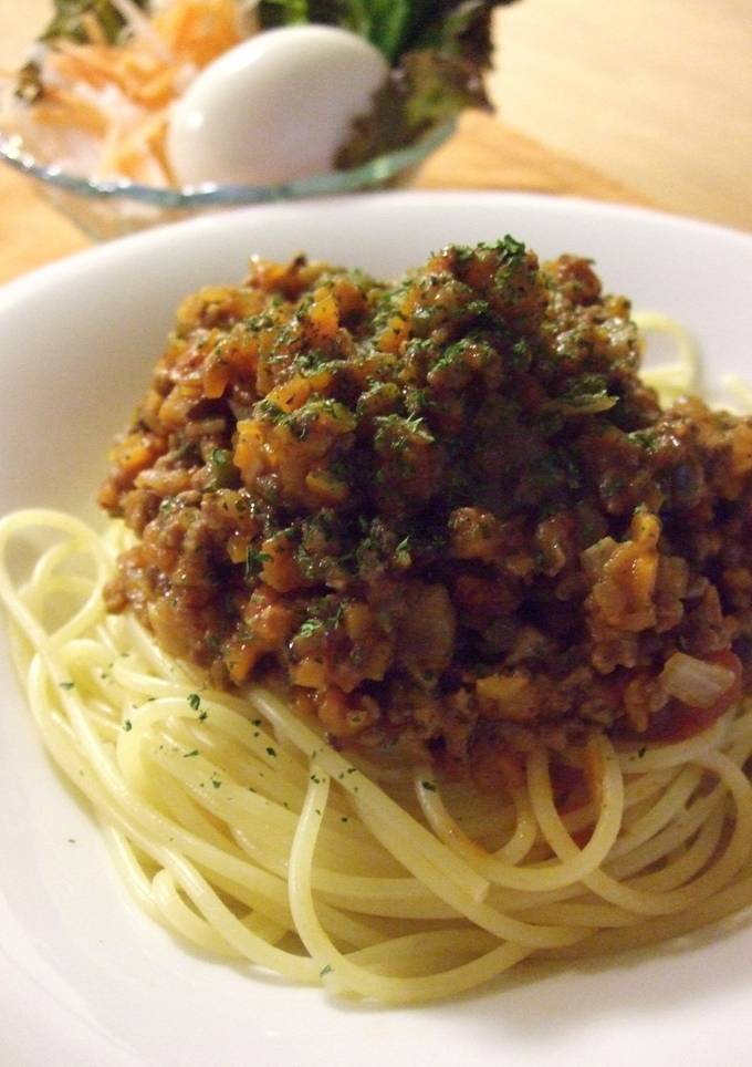 ど定番っ。ぼくんちのミートソーススパっ by ぼくの台所 【クックパッド】 簡単おいしいみんなのレシピが392万品